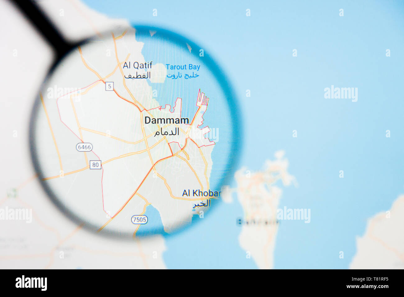Map of dammam hi-res stock photography and images - Alamy