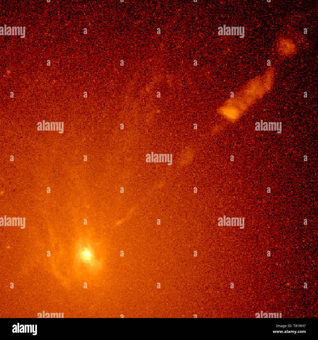 Jet Emerging from Galaxy M87 Stock Photo - Alamy