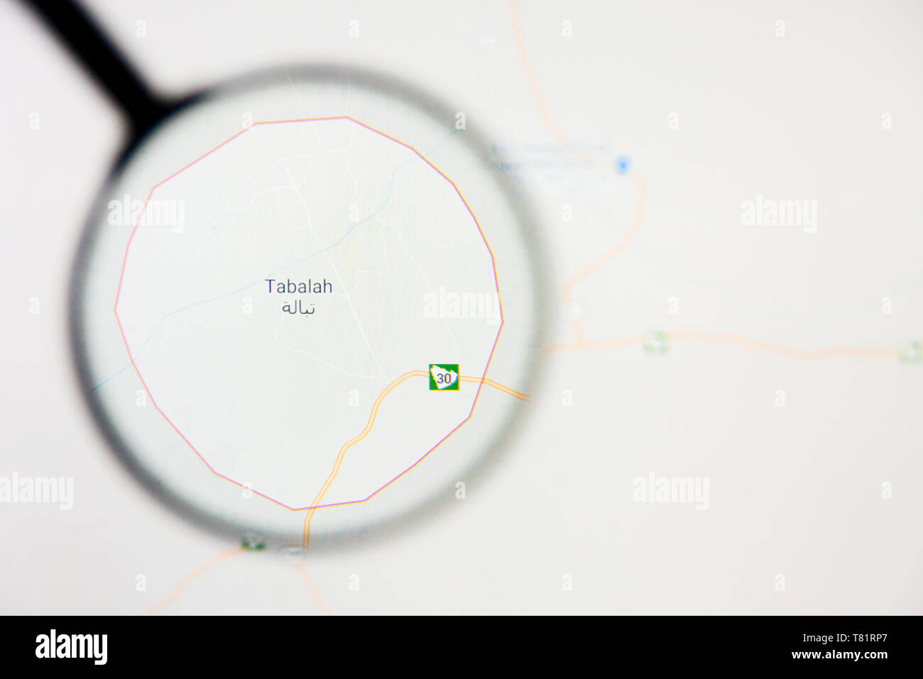 Tabalah city in Saudi Arabia visualization illustrative concept on ...