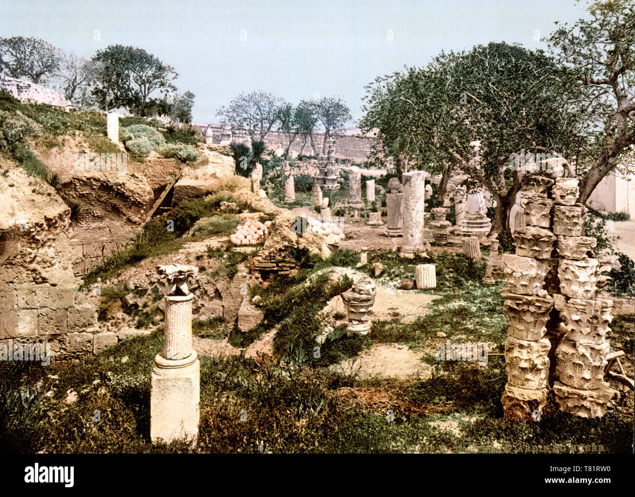 Africa, Carthage, Roman Ruins, 1899 Stock Photo - Alamy