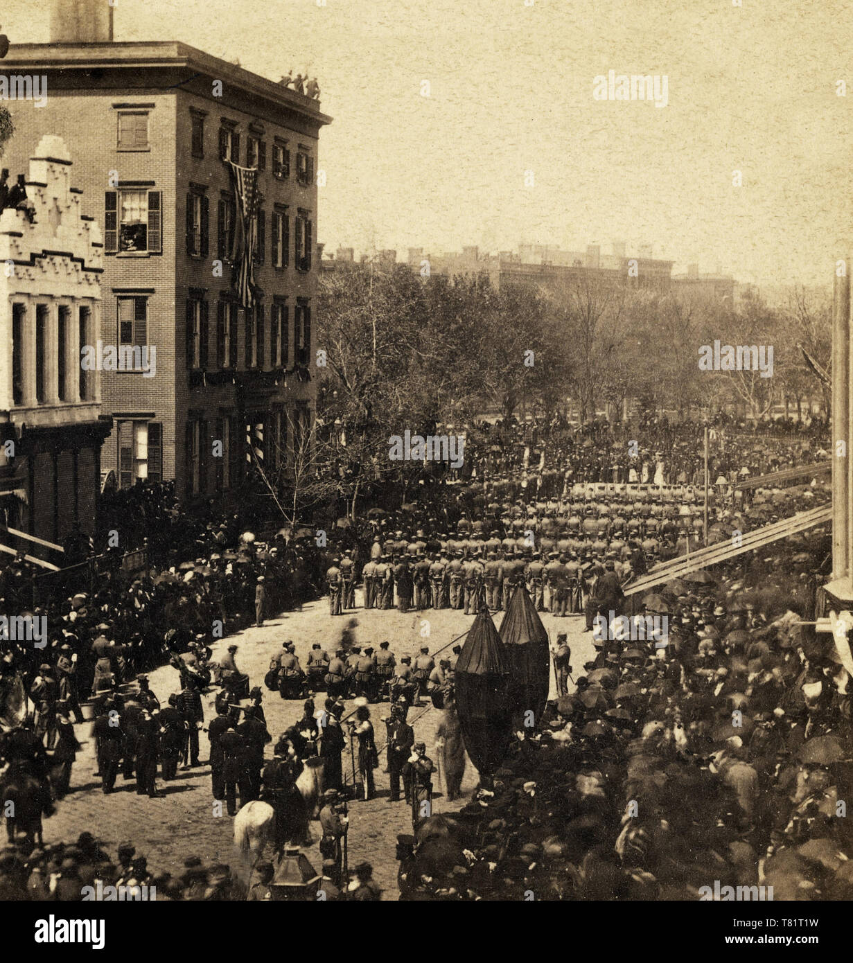 Abraham Lincoln's Funeral, 1865 Stock Photo - Alamy