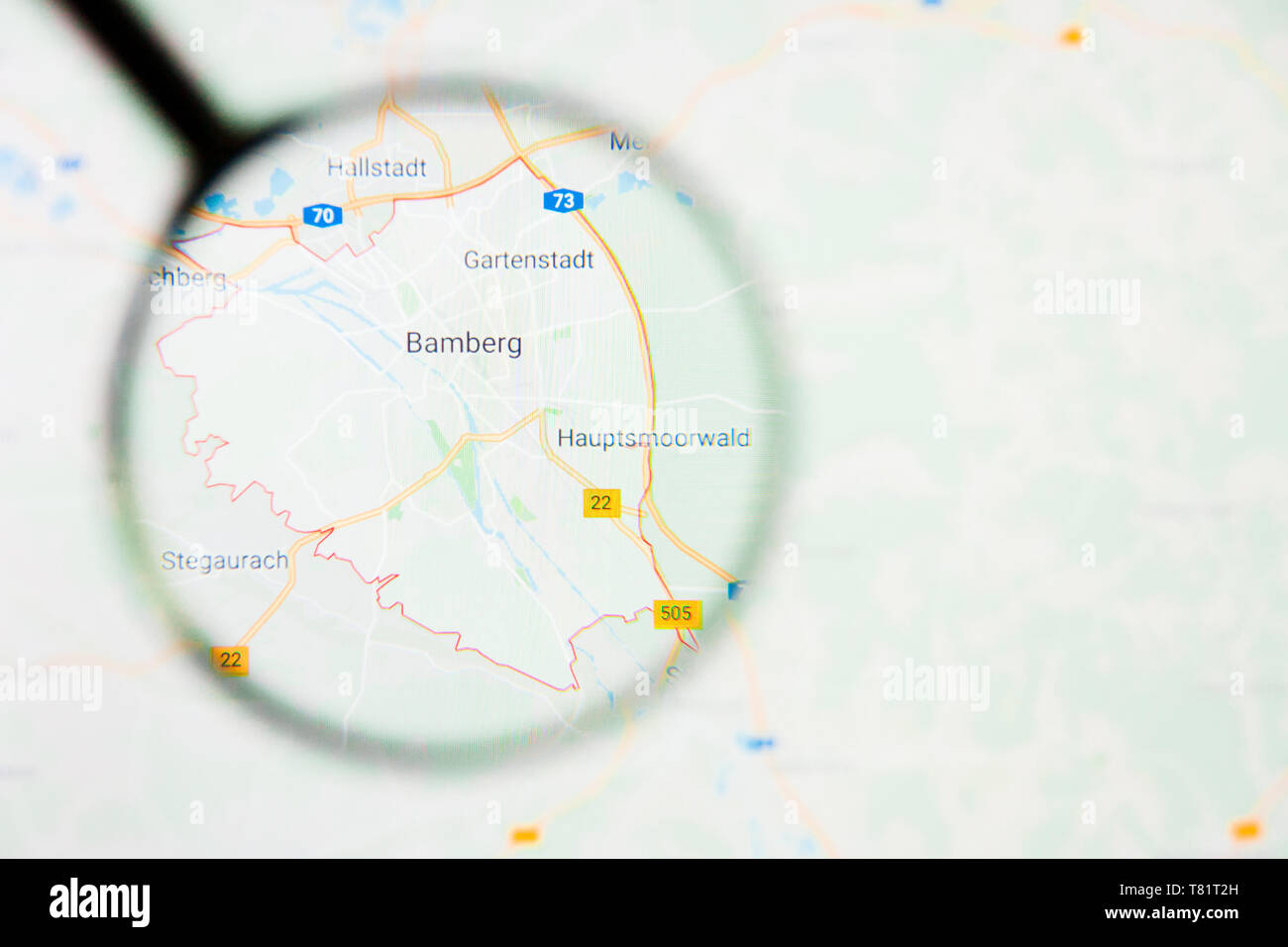 Map of bamberg hi-res stock photography and images - Alamy
