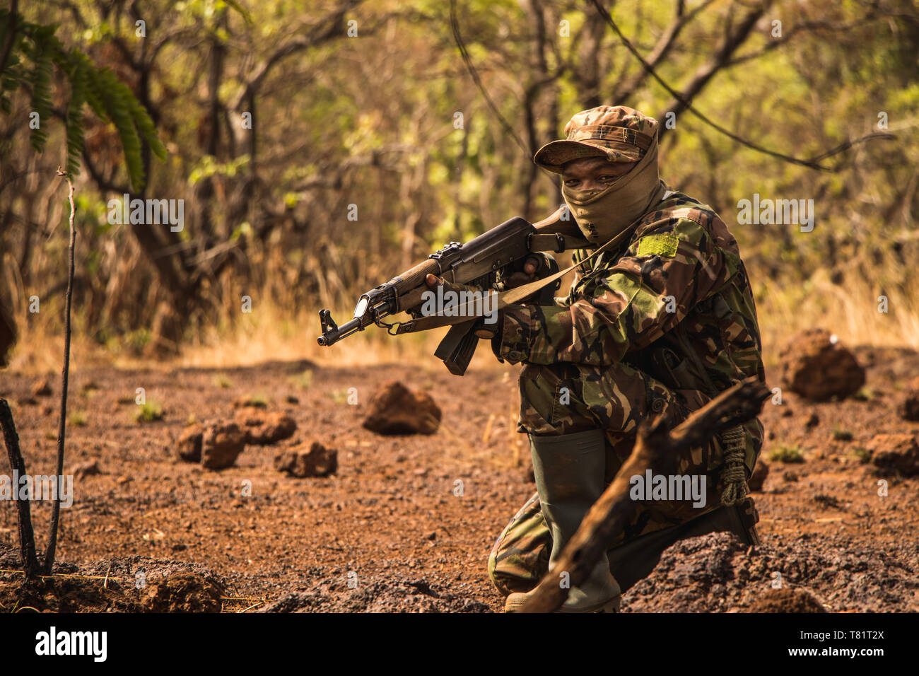Rangers with guns africa hi-res stock photography and images - Alamy