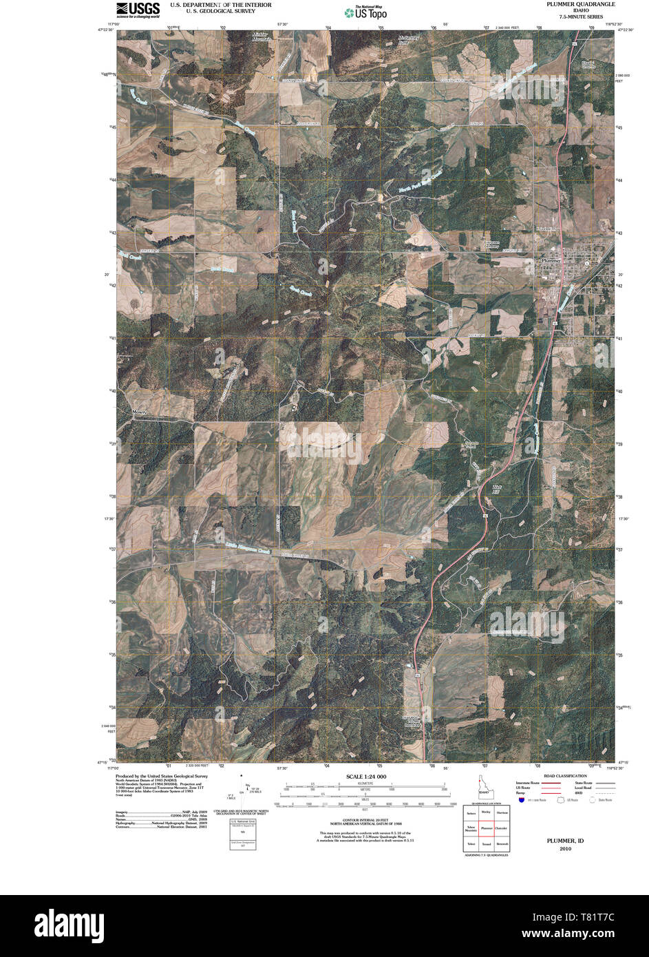 Map of plummer hi-res stock photography and images - Alamy