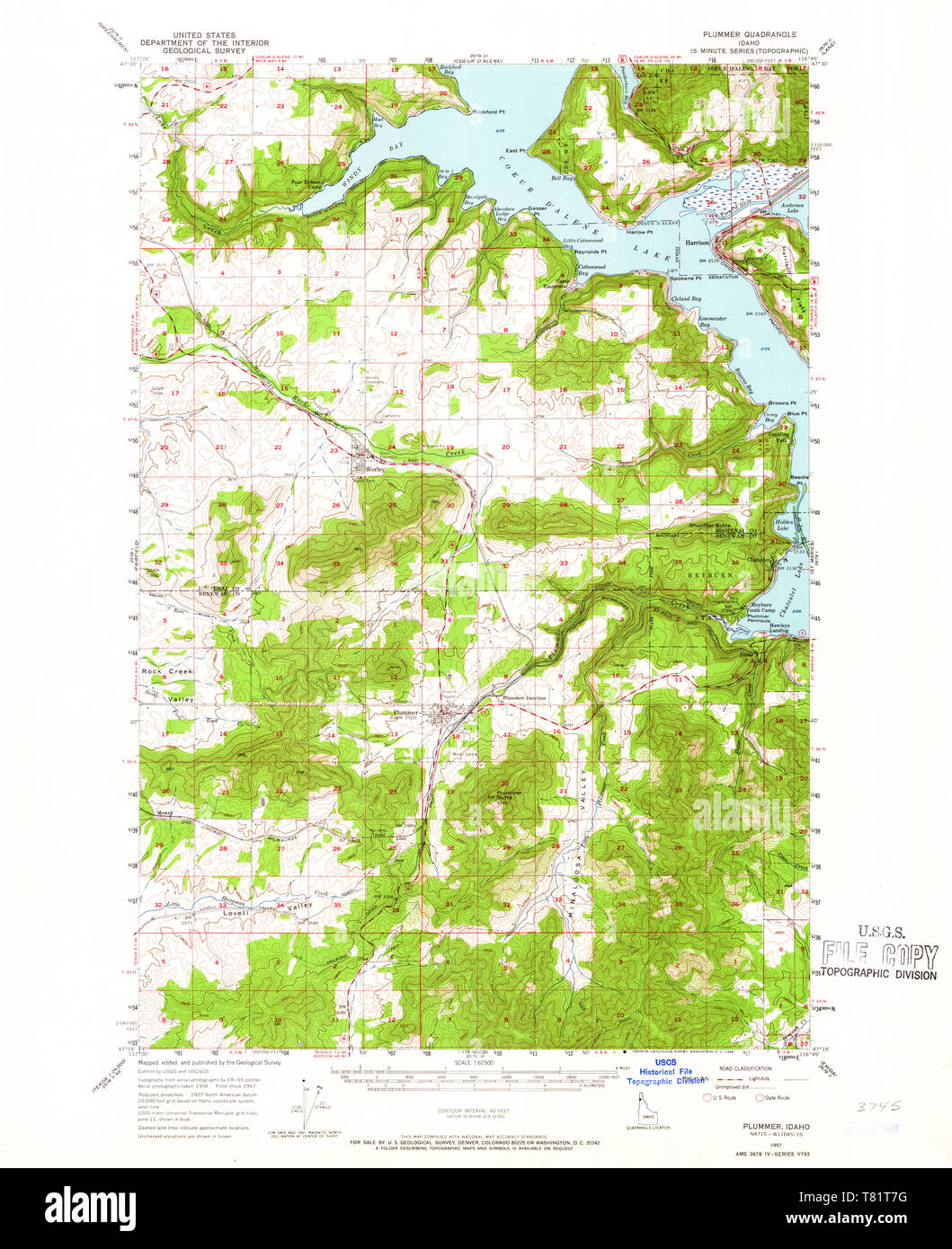 Plummer map hi-res stock photography and images - Alamy