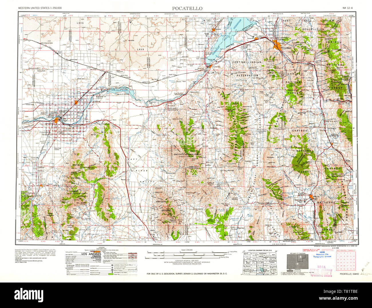 Map of pocatello hi-res stock photography and images - Alamy
