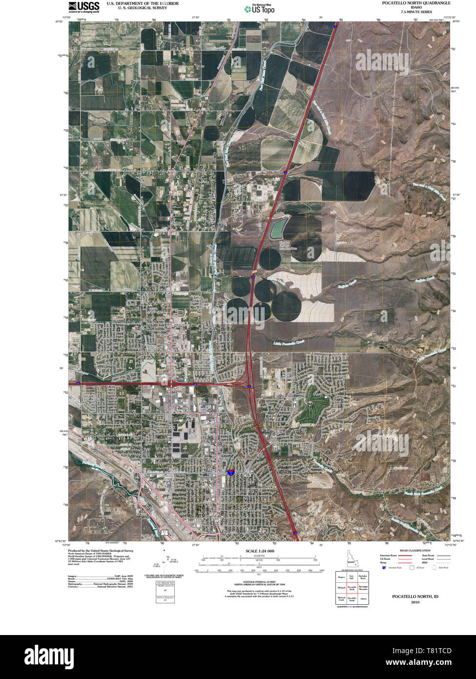 Map of pocatello hi-res stock photography and images - Alamy