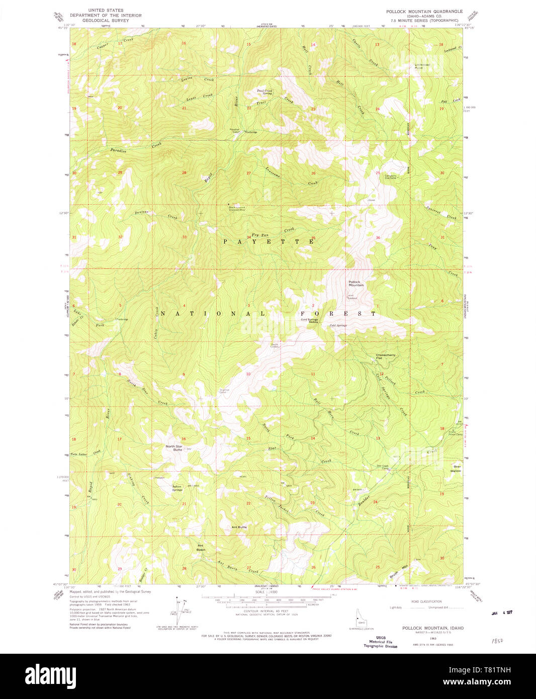 Map of pollock Cut Out Stock Images & Pictures - Alamy