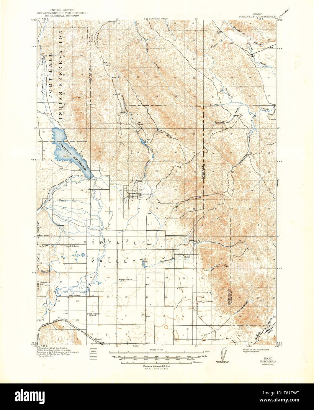 Portneuf map hi-res stock photography and images - Alamy
