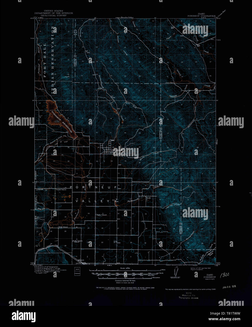 Portneuf map hi-res stock photography and images - Alamy