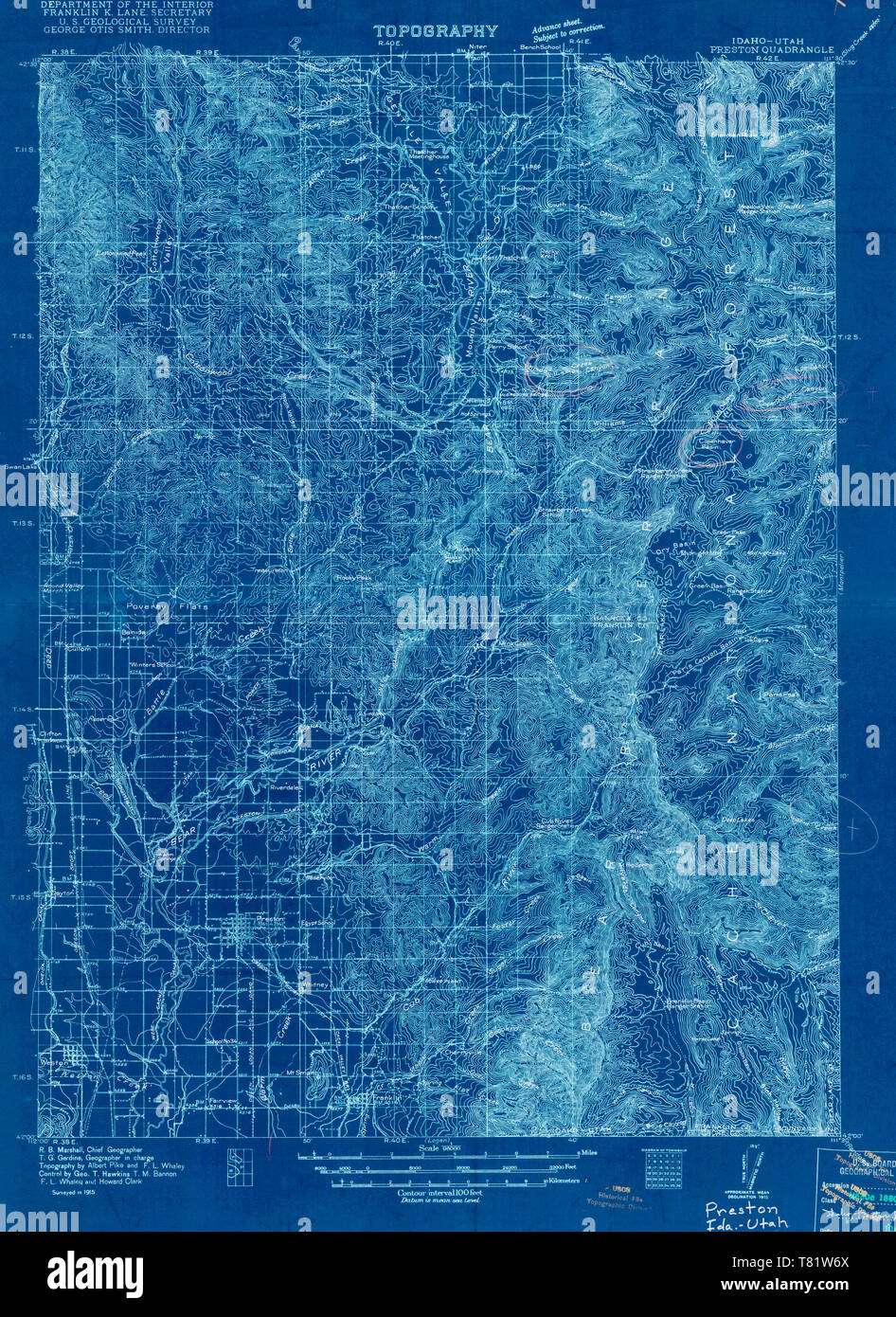 Map of preston idaho hi-res stock photography and images - Alamy
