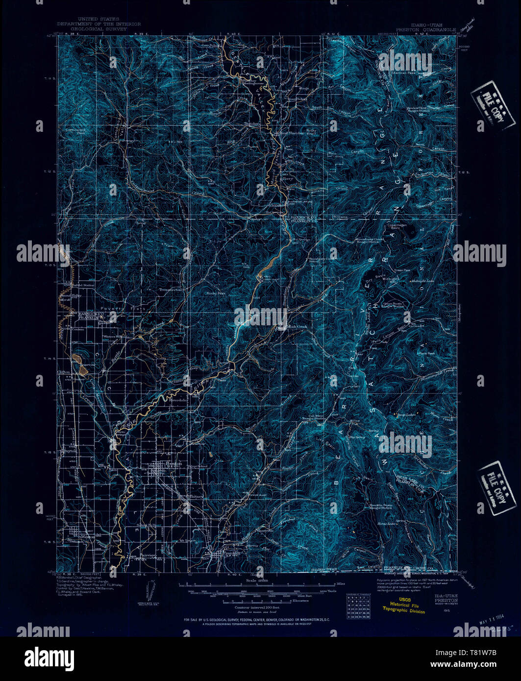 Map of preston idaho hi-res stock photography and images - Alamy