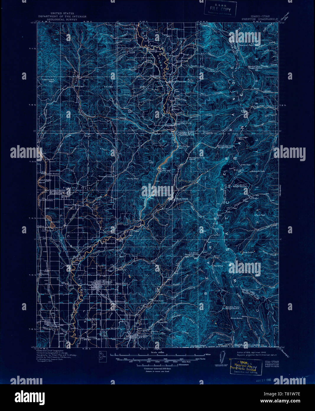 Preston idaho map hi-res stock photography and images - Alamy