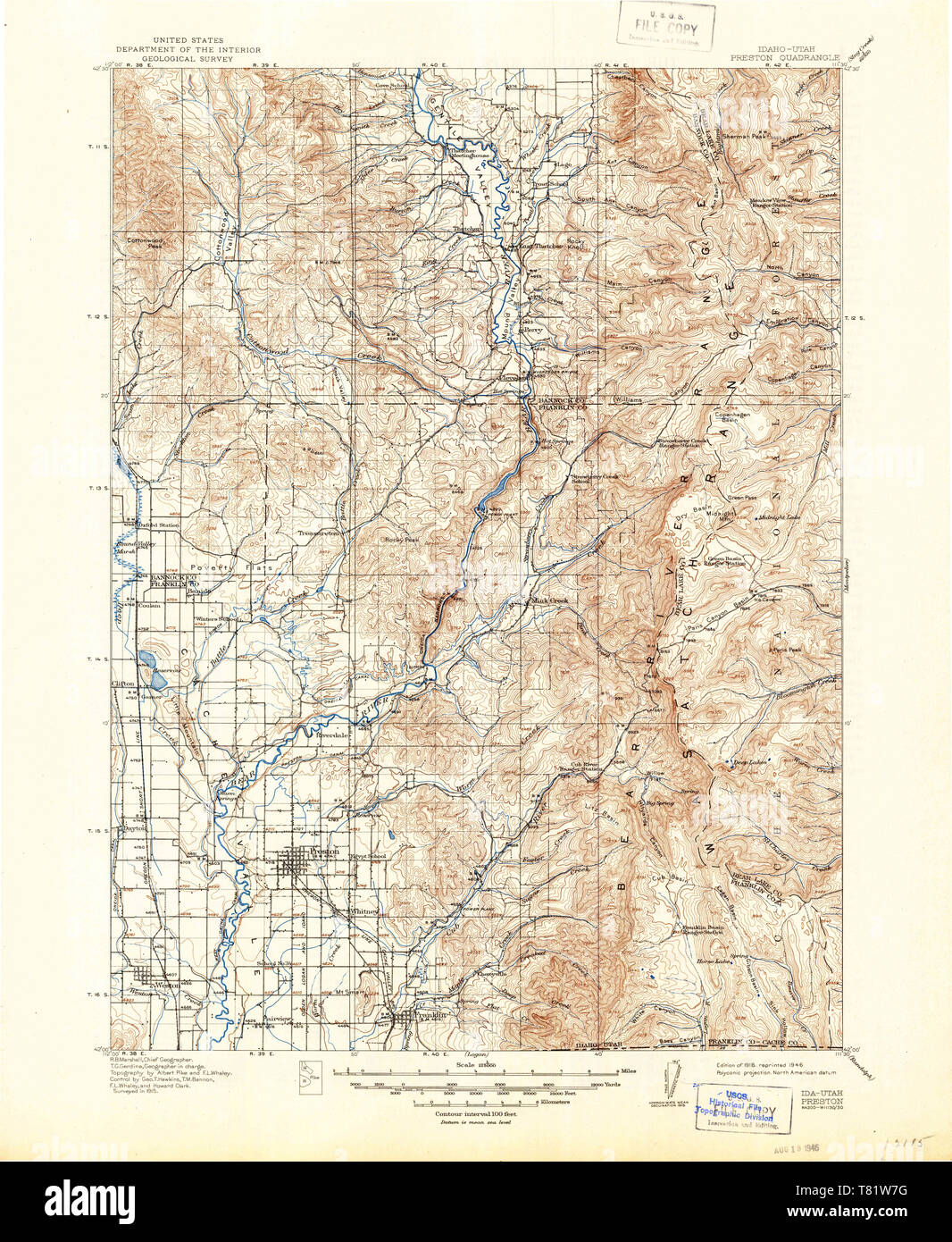Map of preston idaho hi-res stock photography and images - Alamy