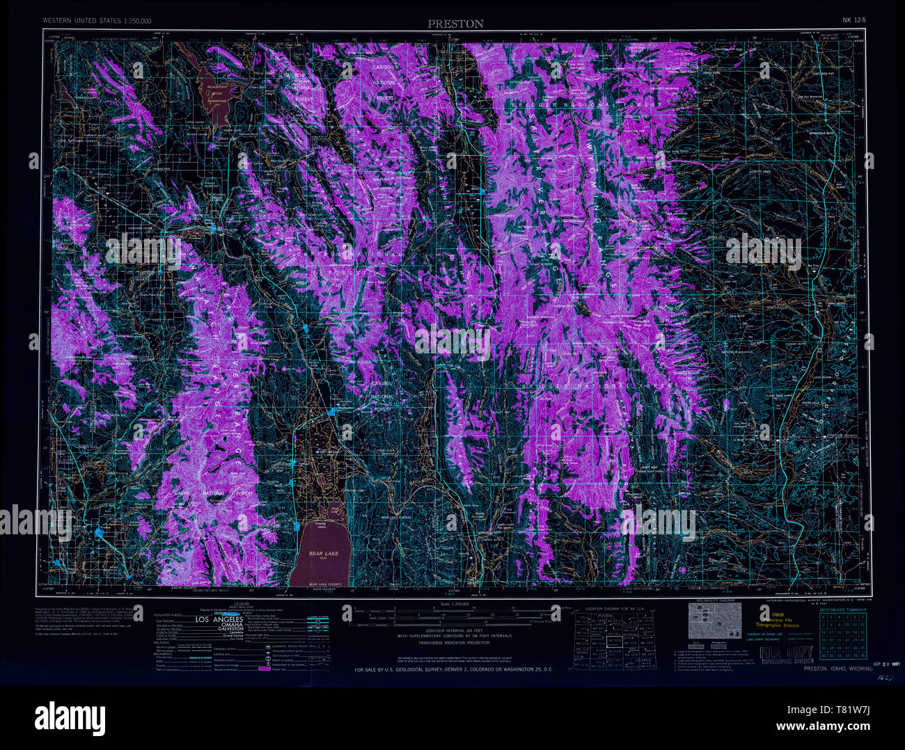 Map of preston idaho hi-res stock photography and images - Alamy
