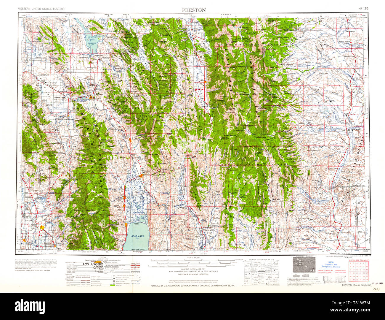 Map of preston idaho hi-res stock photography and images - Alamy
