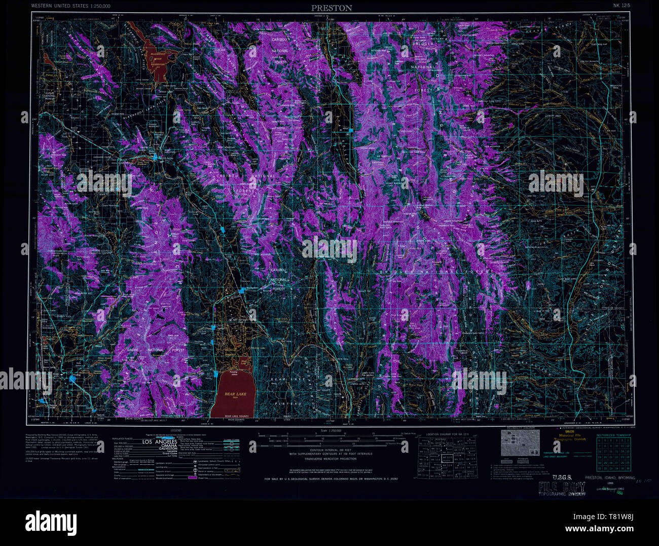 Map of preston idaho hi-res stock photography and images - Alamy