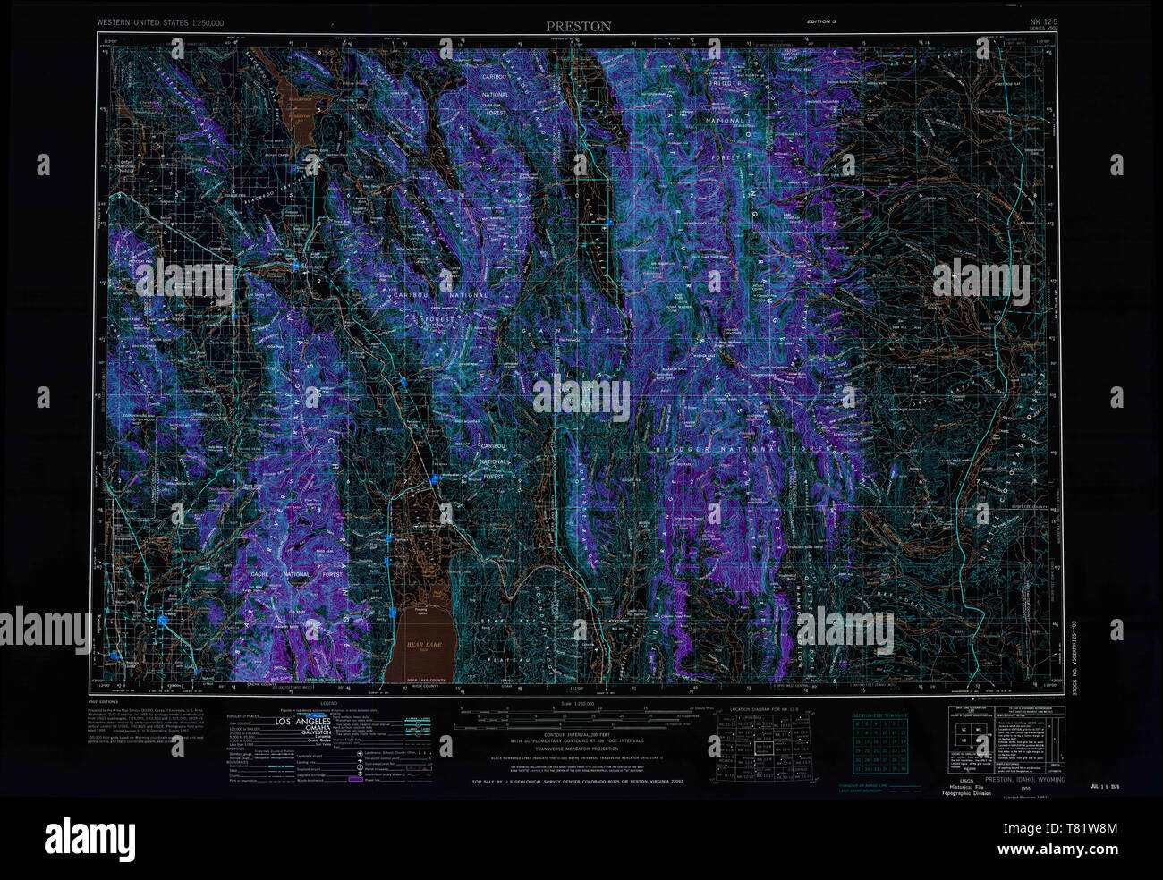 Map of preston idaho hi-res stock photography and images - Alamy