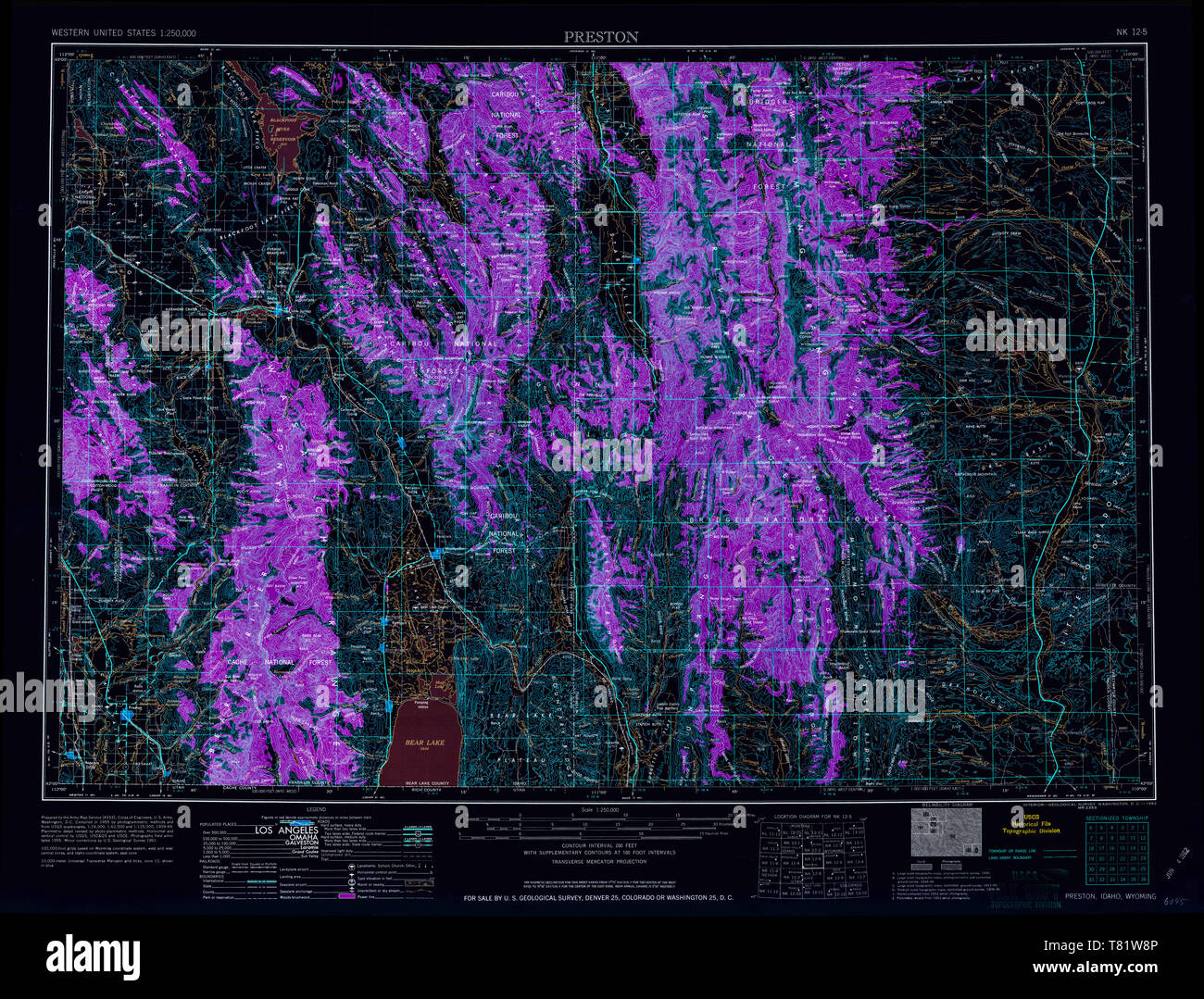 Map of preston idaho hi-res stock photography and images - Alamy