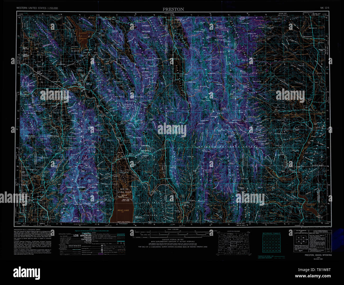 Map of preston idaho hi-res stock photography and images - Alamy