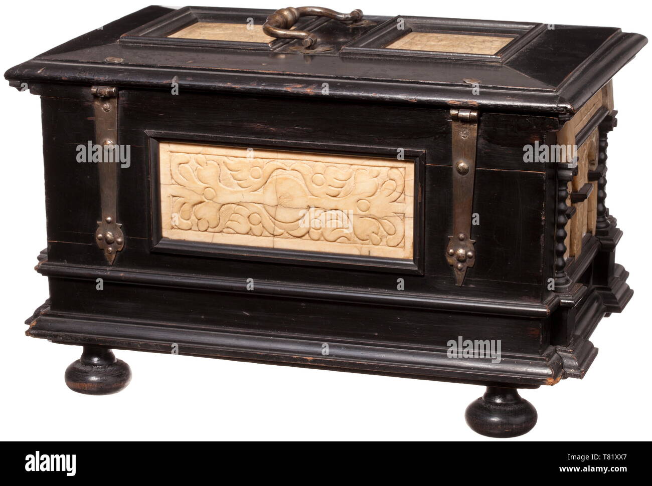 A magnificent casket, Mechelen, 17th century. Rectangular casket made ...