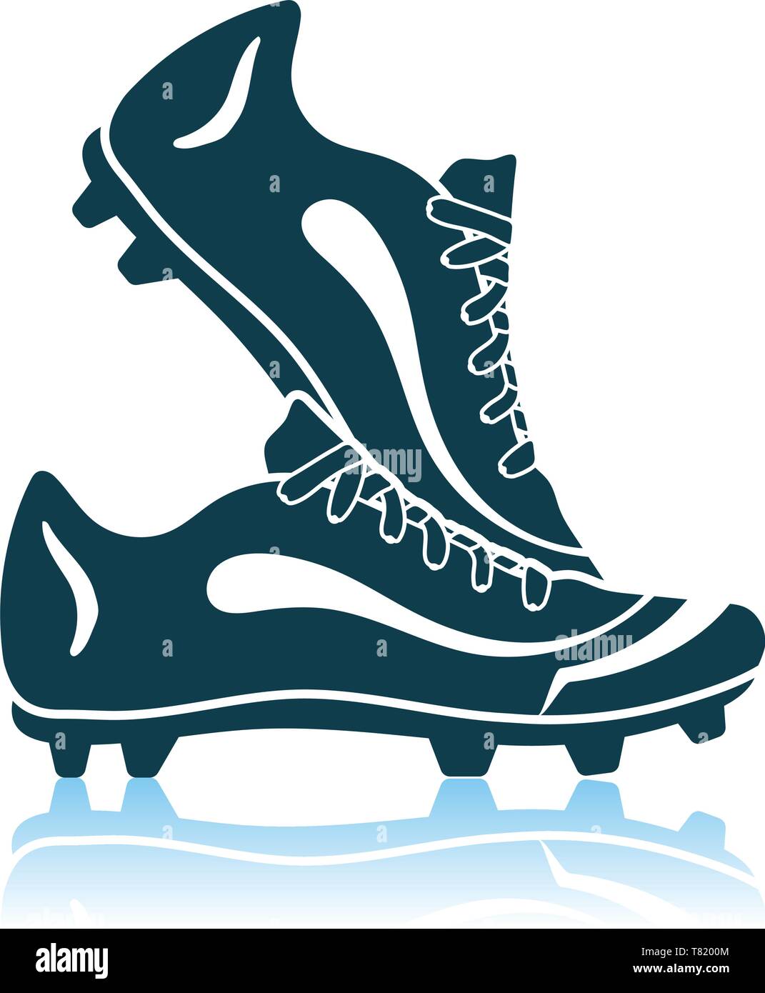 Football boots isolated vector vectors hi-res stock photography and ...