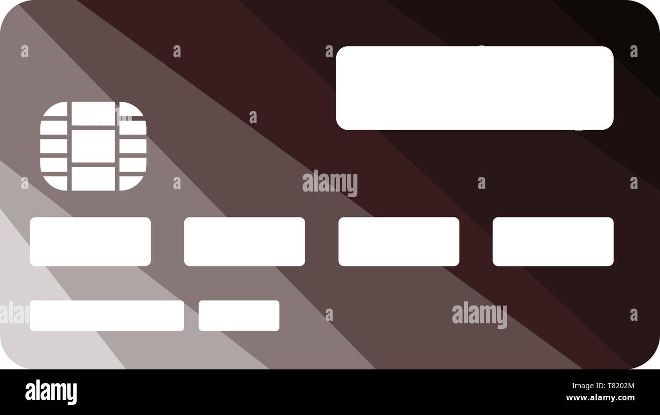 Credit Card Icon. Flat Color Ladder Design. Vector Illustration Stock ...