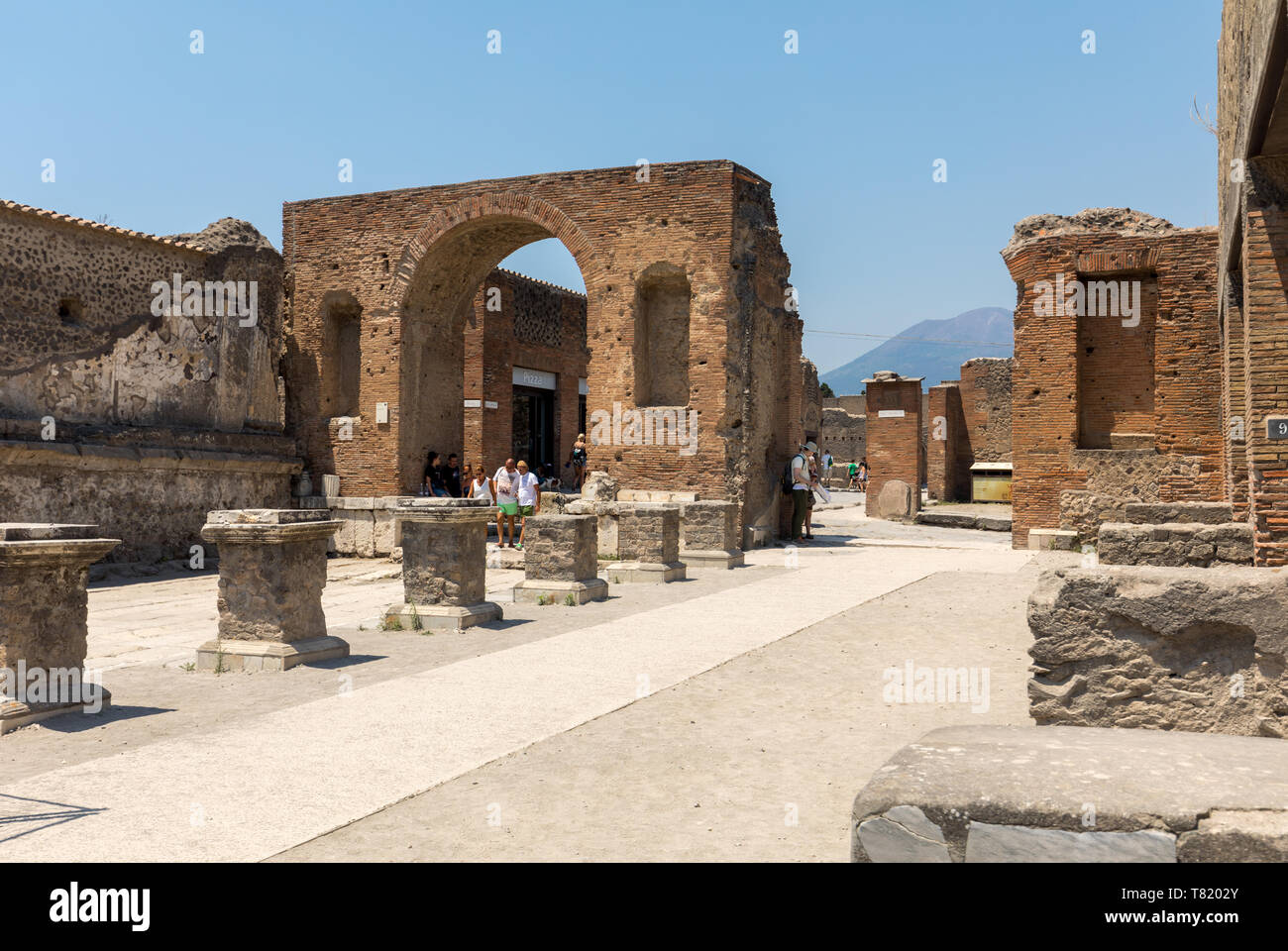Pompeii, Italy - June 15, 2017: Ancient city of Pompeii, Italy. Roman ...