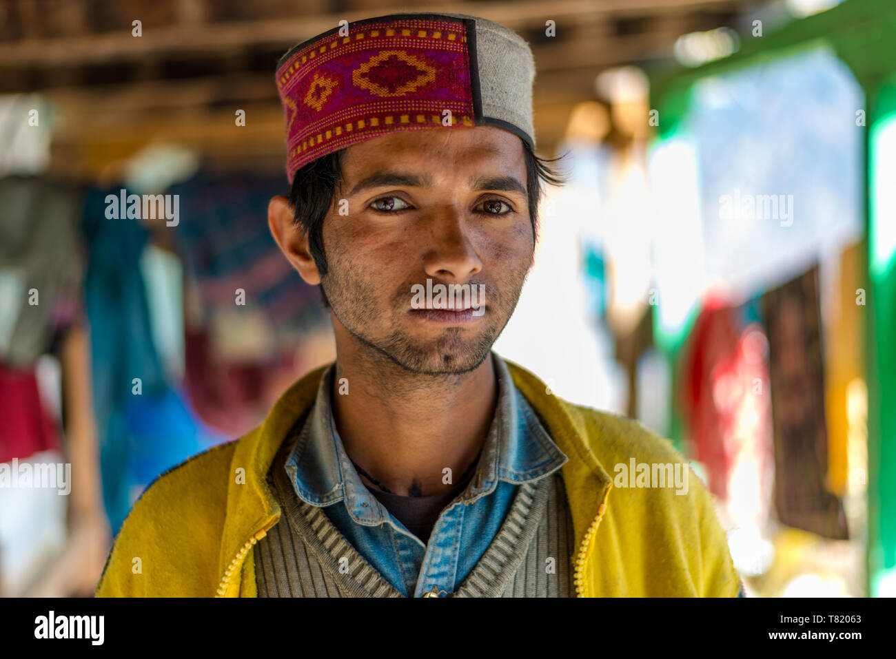 Kullu, Himachal Pradesh, India - April 01, 2019 : Portrait himachali ...