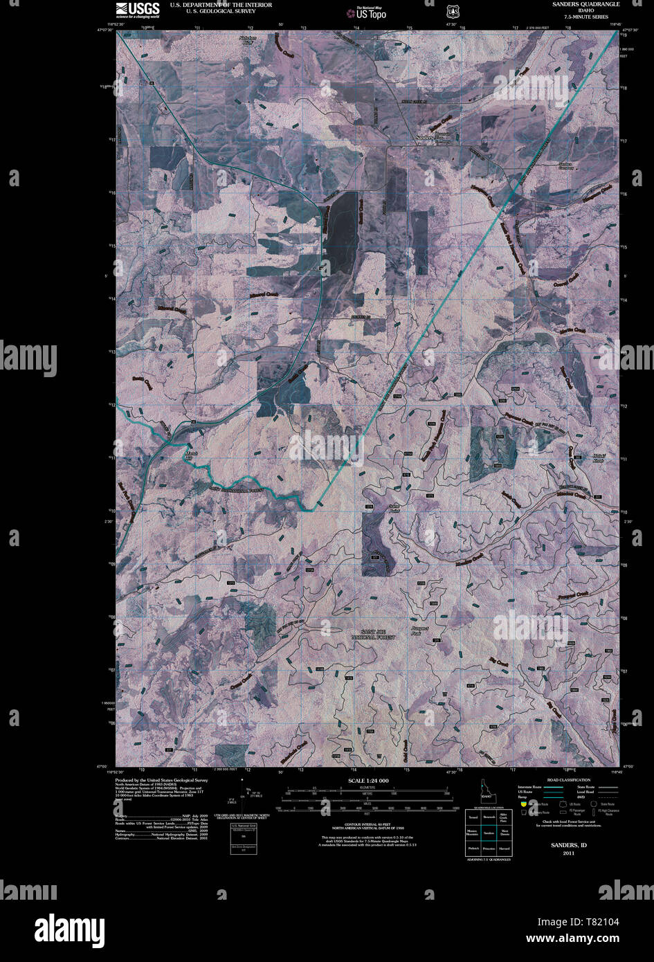 Sanders map hi-res stock photography and images - Alamy
