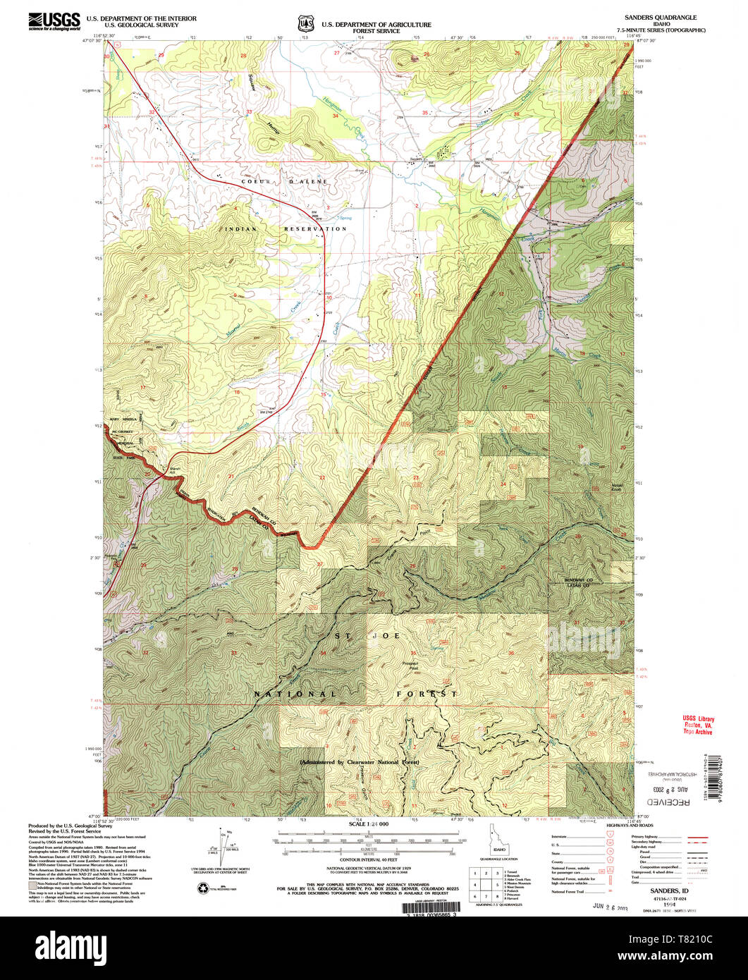 Sanders map hi-res stock photography and images - Alamy