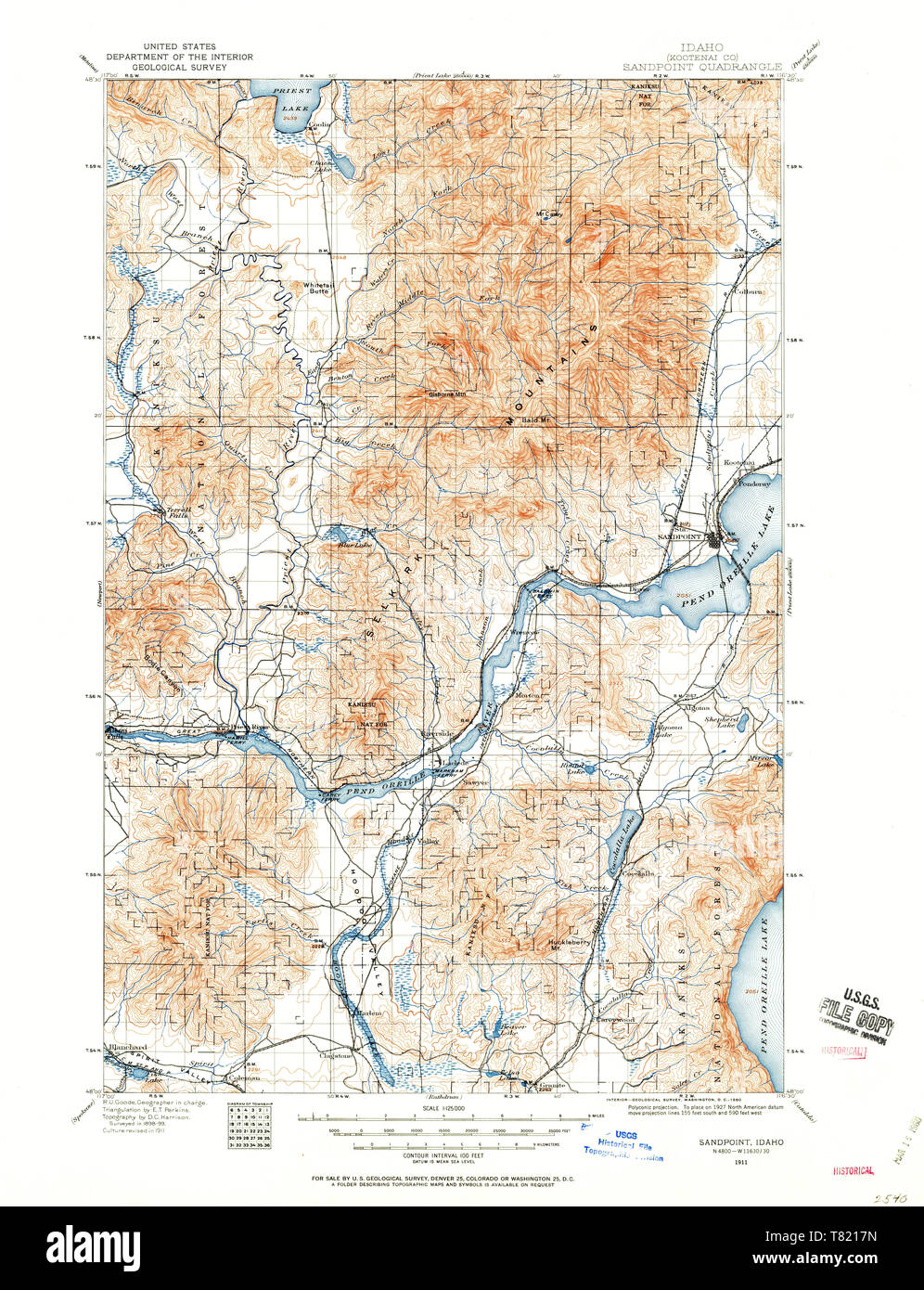 Map of sandpoint hi-res stock photography and images - Alamy