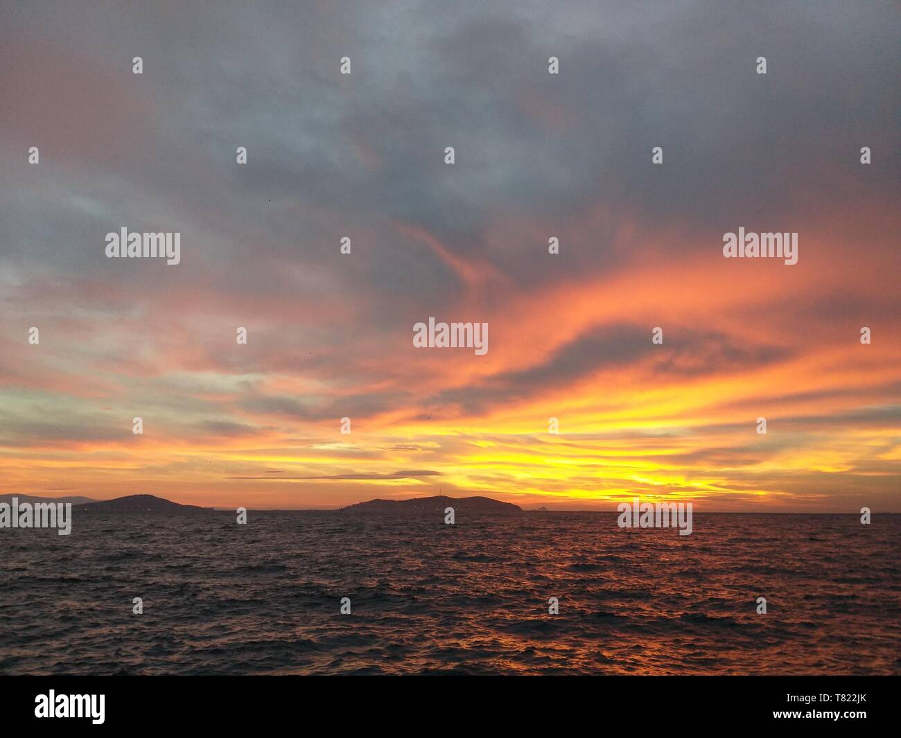 sea and sunset Stock Photo - Alamy