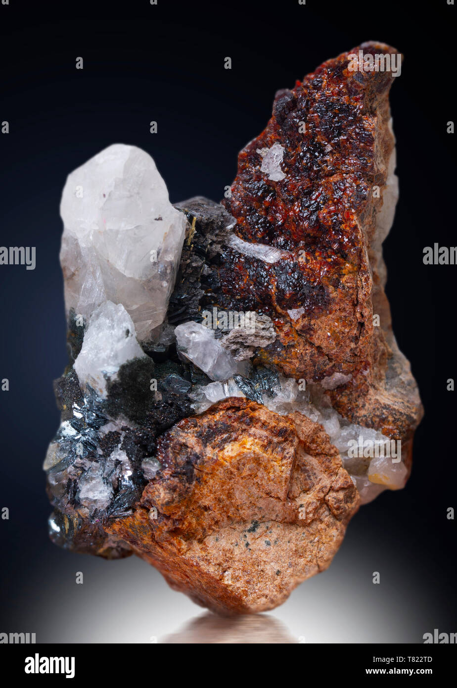 mineral specimen stone rock quartz Stock Photo - Alamy