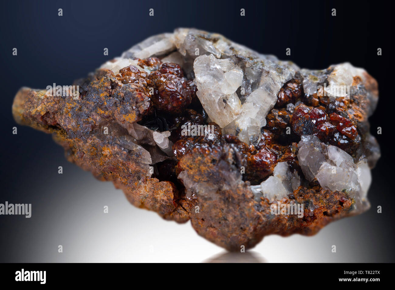 mineral specimen stone rock quartz Stock Photo - Alamy