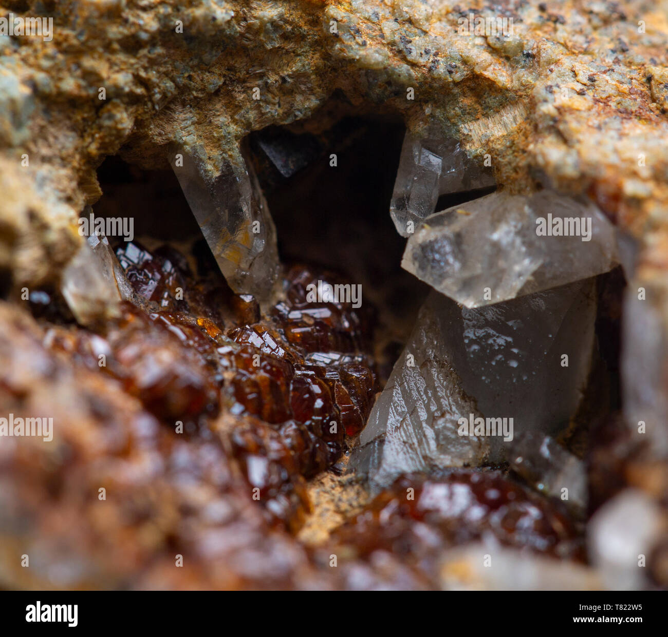 mineral specimen stone rock quartz Stock Photo - Alamy