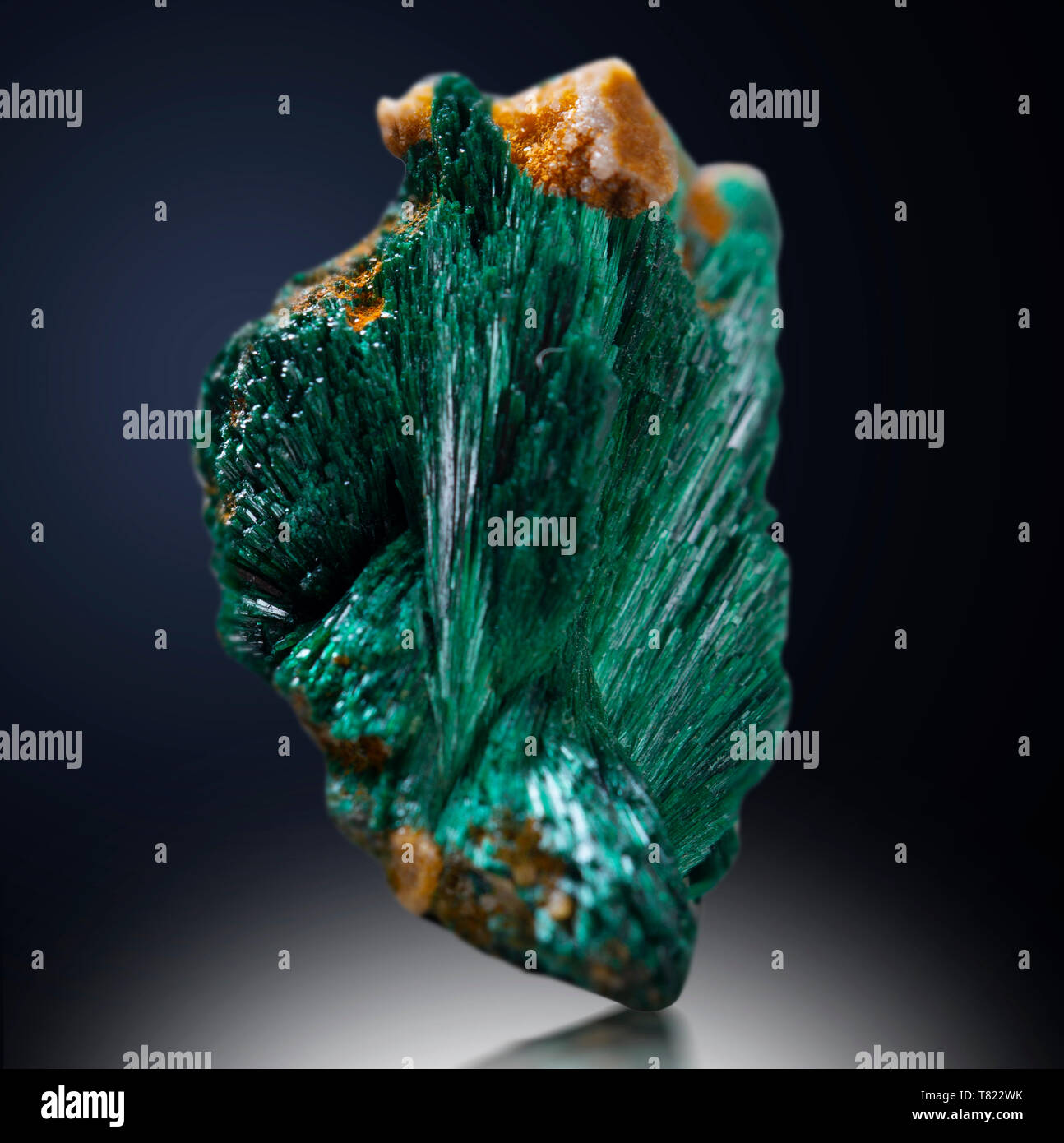 malachite mineral rock gem stone quartz geology specimen Stock Photo ...