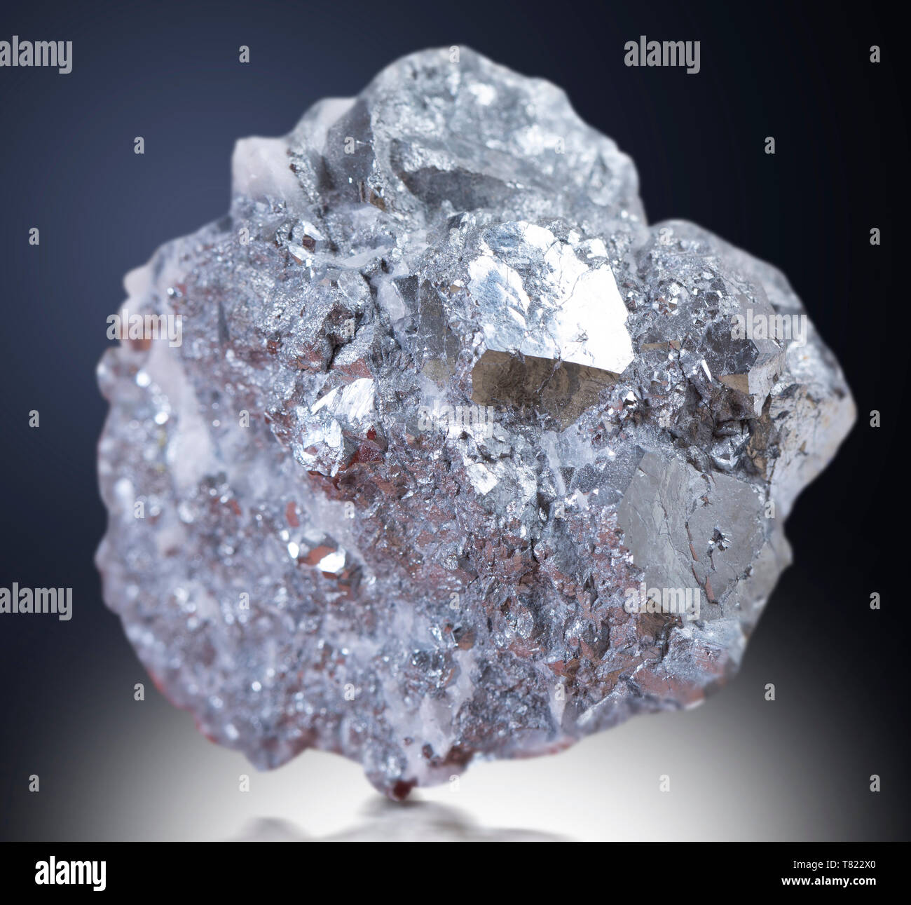 galena mineral rock gem stone quartz geology specimen Stock Photo - Alamy