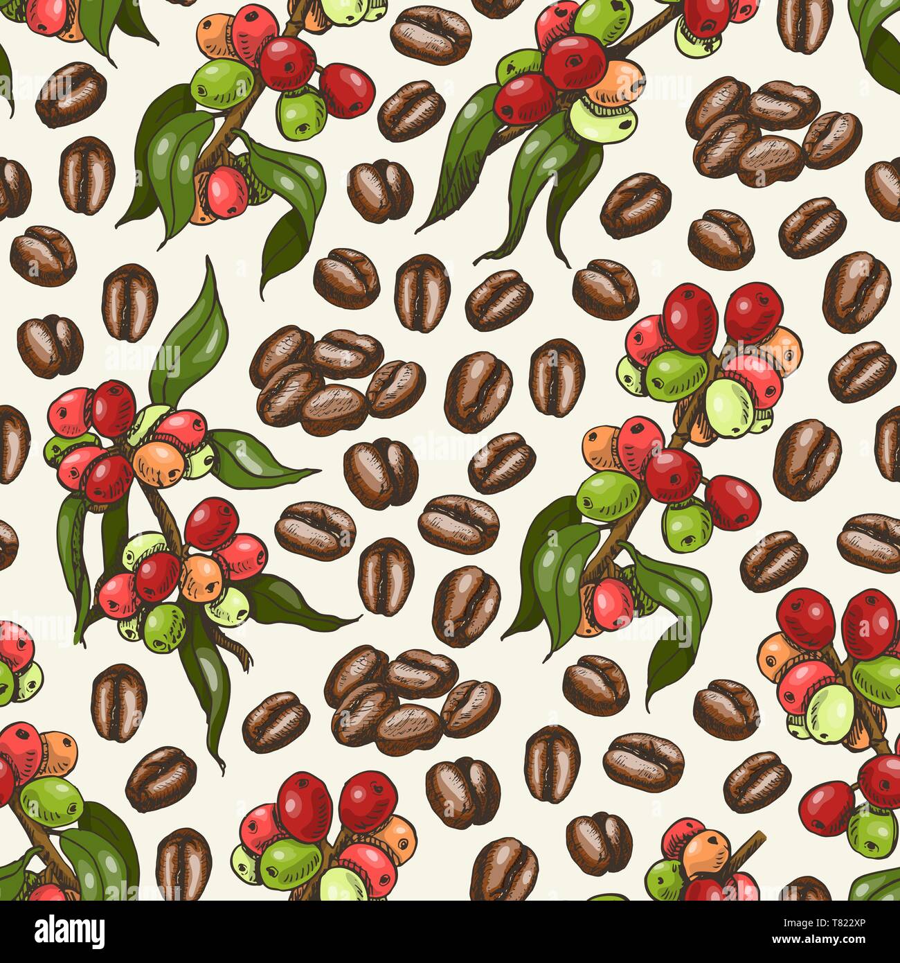 Vector pattern with coffee. Vector illustration for your design Stock ...