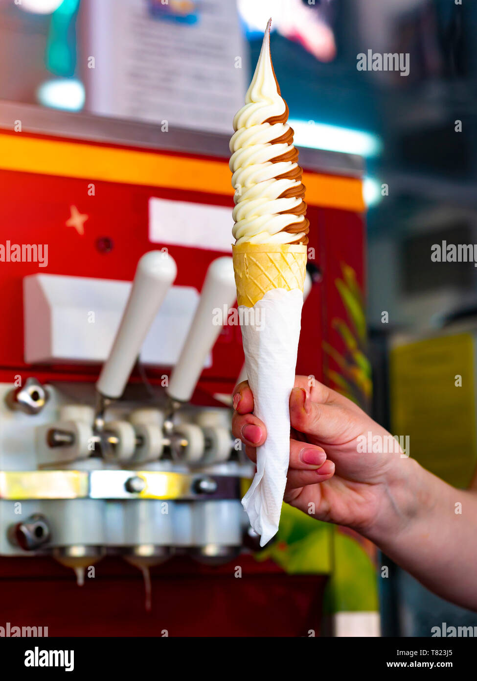 Waffle seller hi-res stock photography and images - Alamy