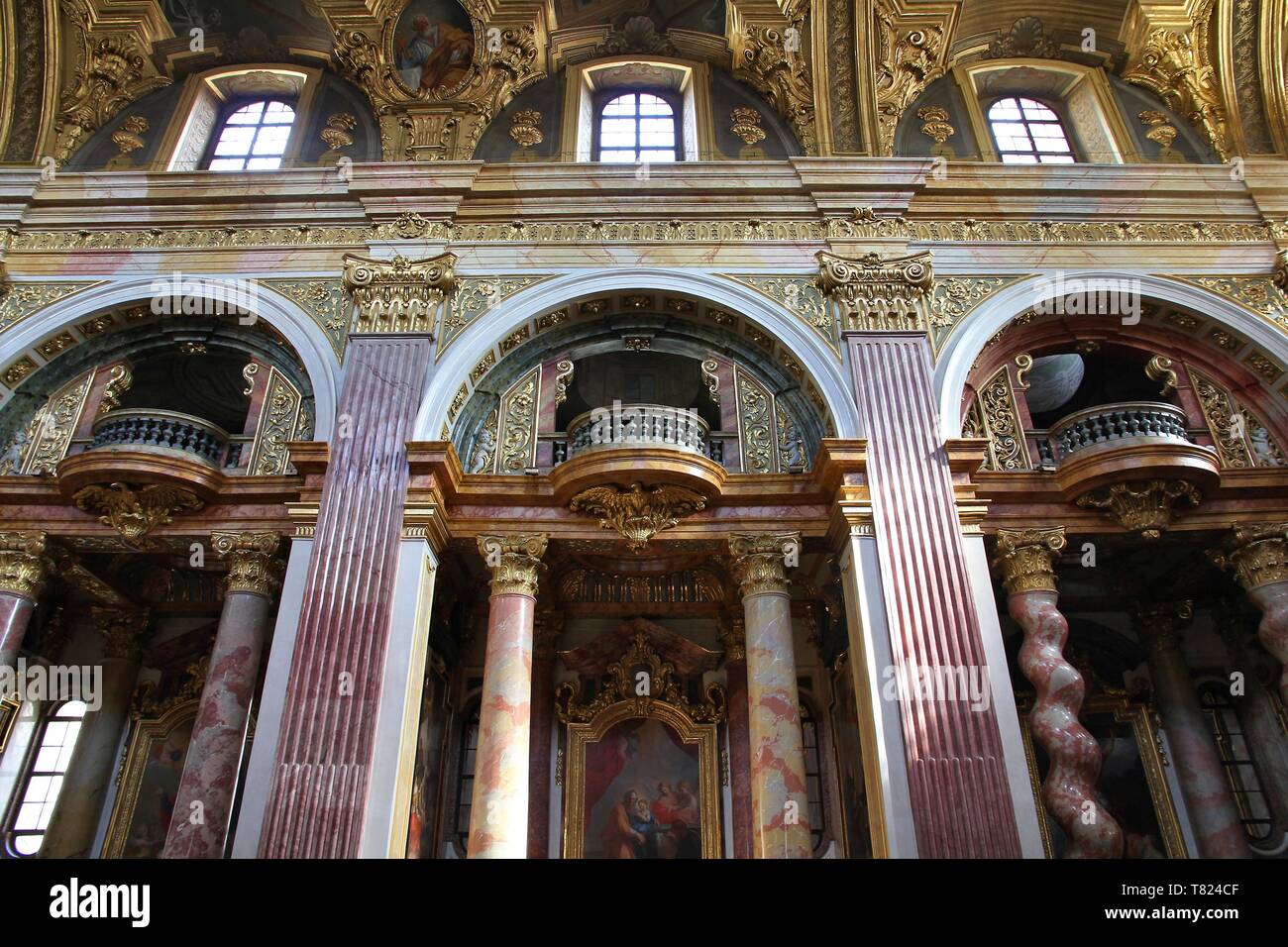 VIENNA - SEPTEMBER 9: Interior of Jesuit Church on September 9, 2011 in ...