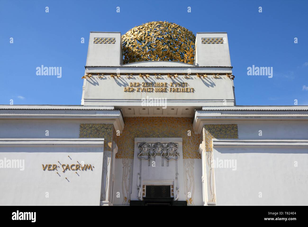 Vienna, Austria - famous Vienna Secession art gallery. The Old Town is ...