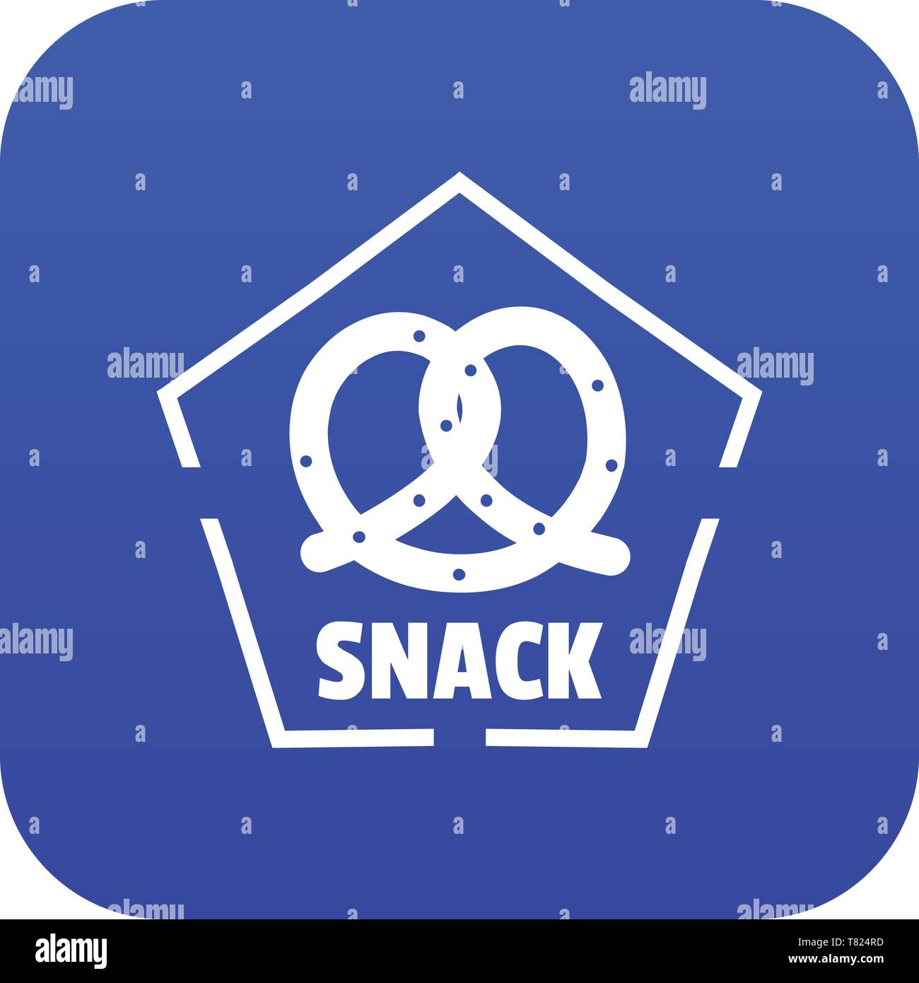 Snack icon blue vector Stock Vector Image & Art - Alamy