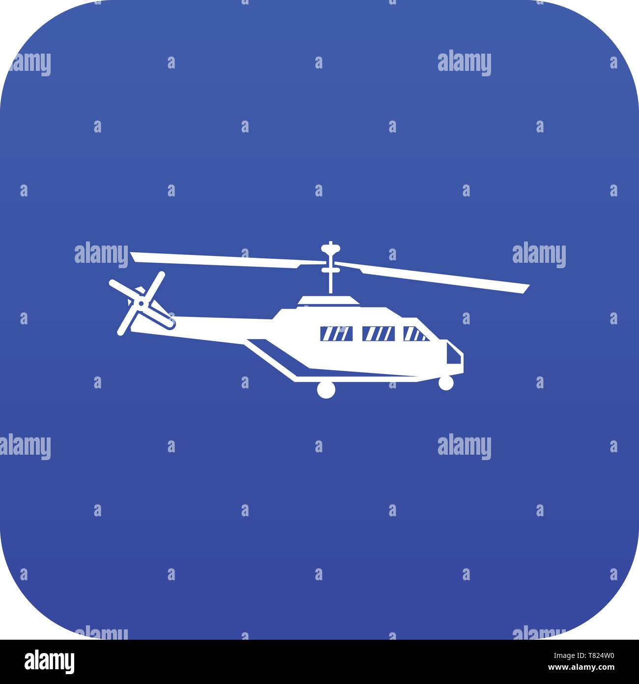 Military helicopter icon digital blue Stock Vector Image & Art - Alamy
