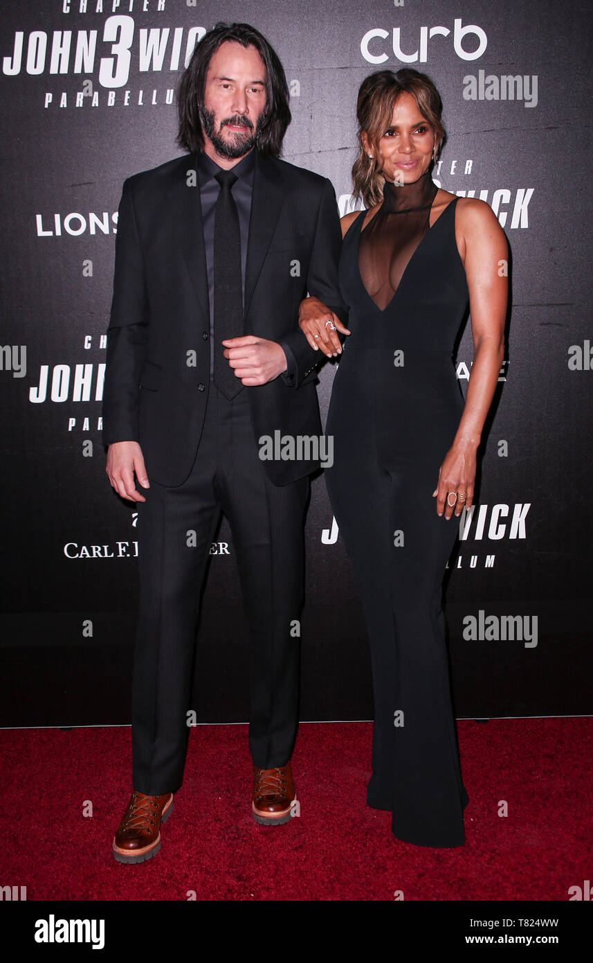 New York, United States. 09th May, 2019. Keanu Reeves and Halle Berry ...