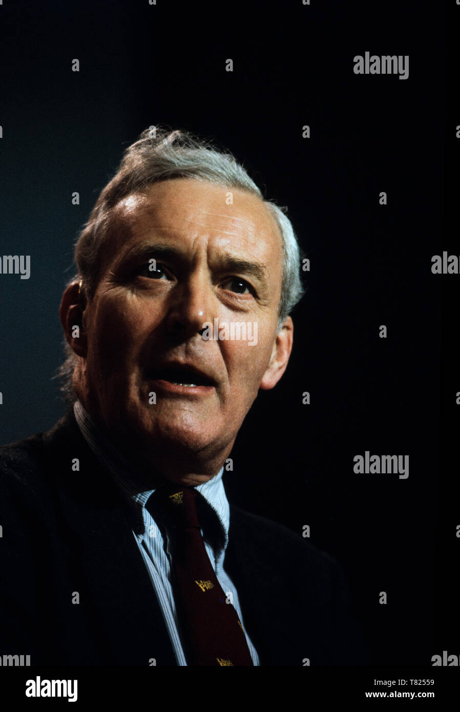 Tony Benn at Labour Party Conference, Bournmouth in October 1985 ...