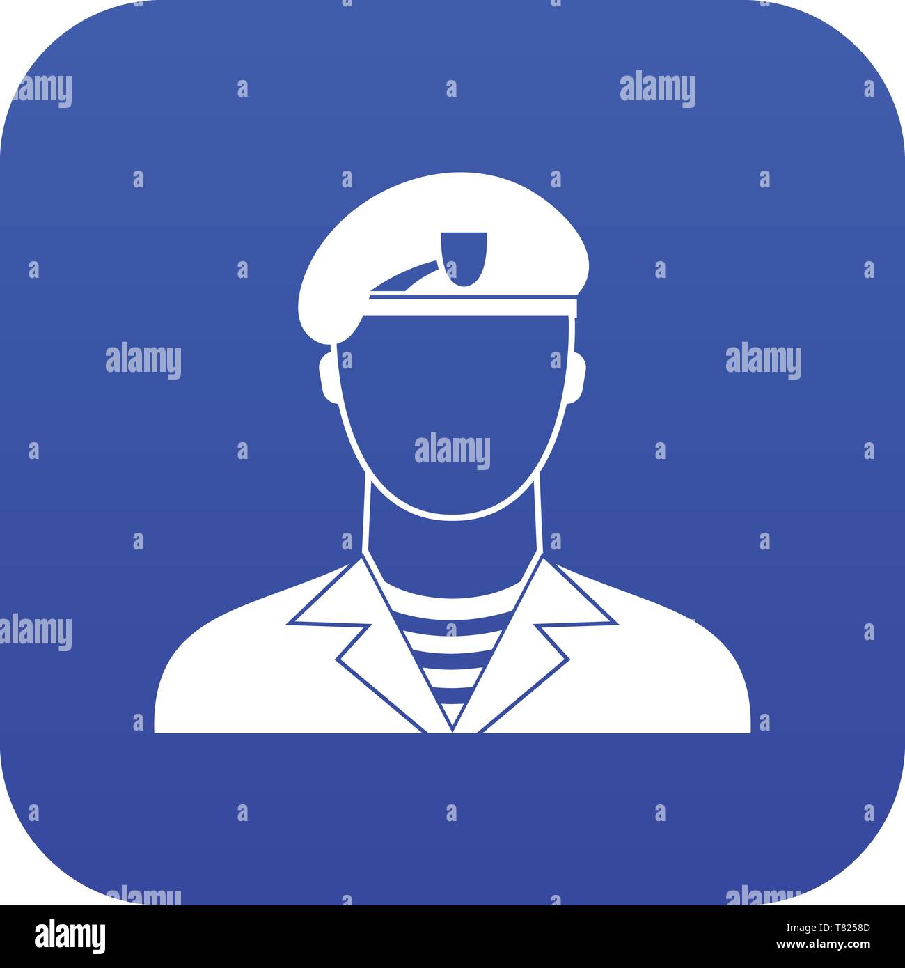 Modern army soldier icon digital blue Stock Vector Image & Art - Alamy