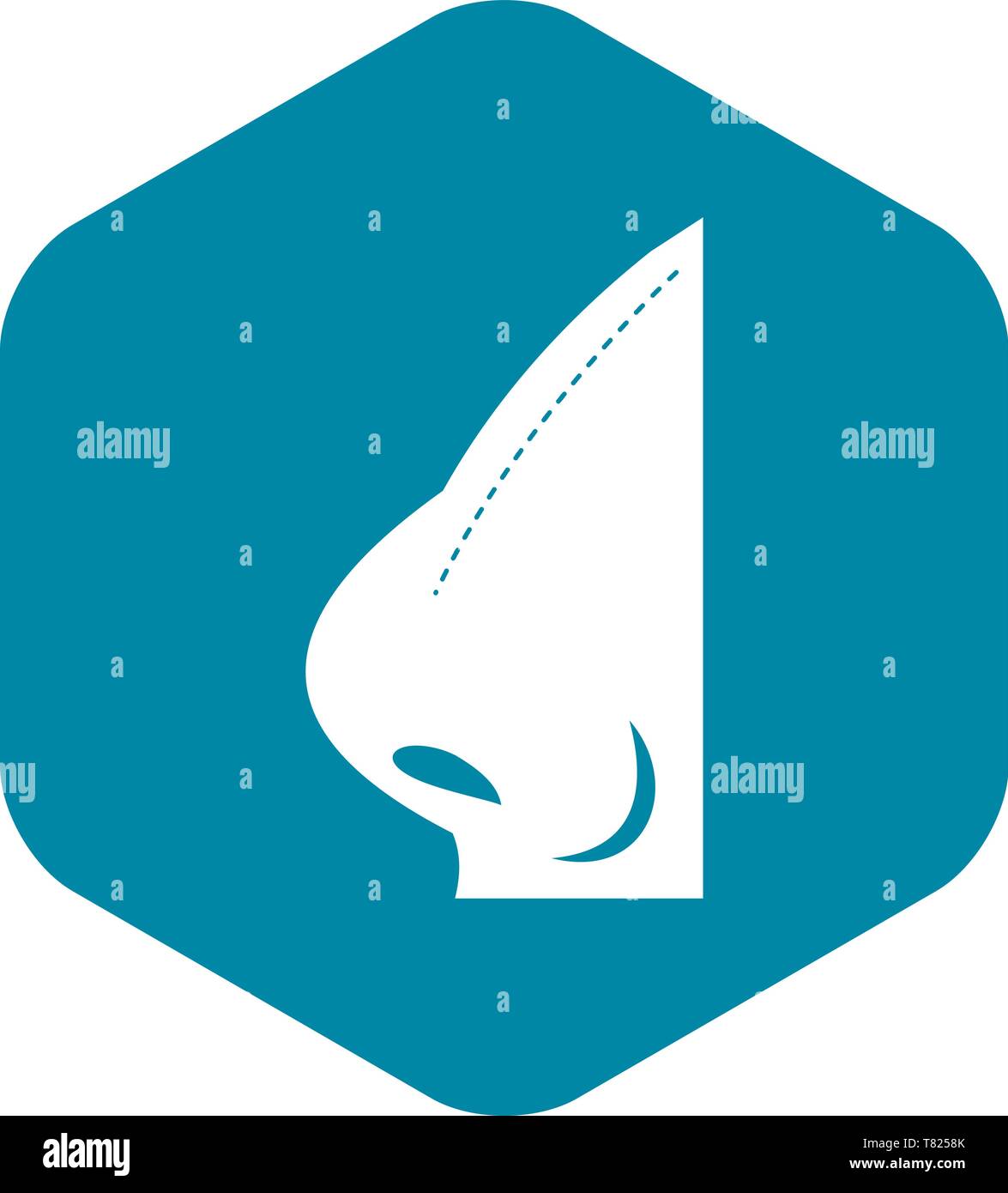 Rhinoplasty of nose icon, simple style Stock Vector Image & Art - Alamy