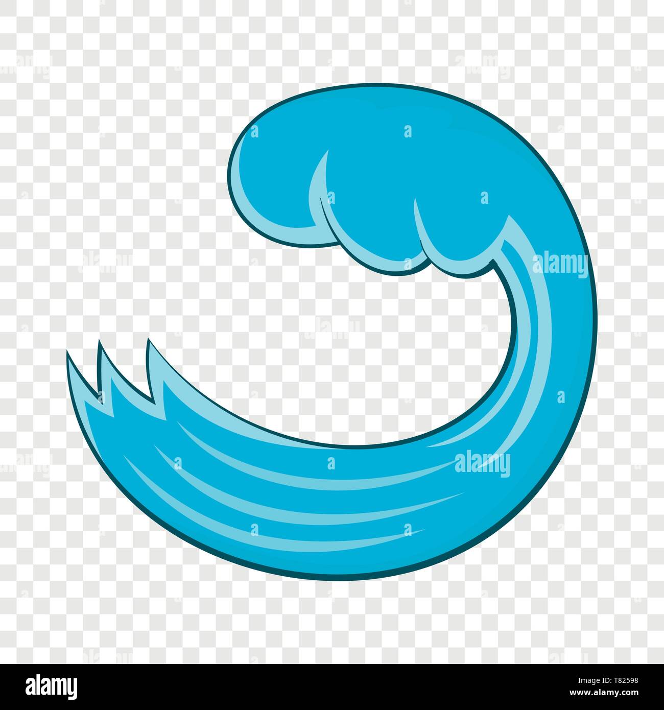 Wave icon, cartoon style Stock Vector Image & Art - Alamy