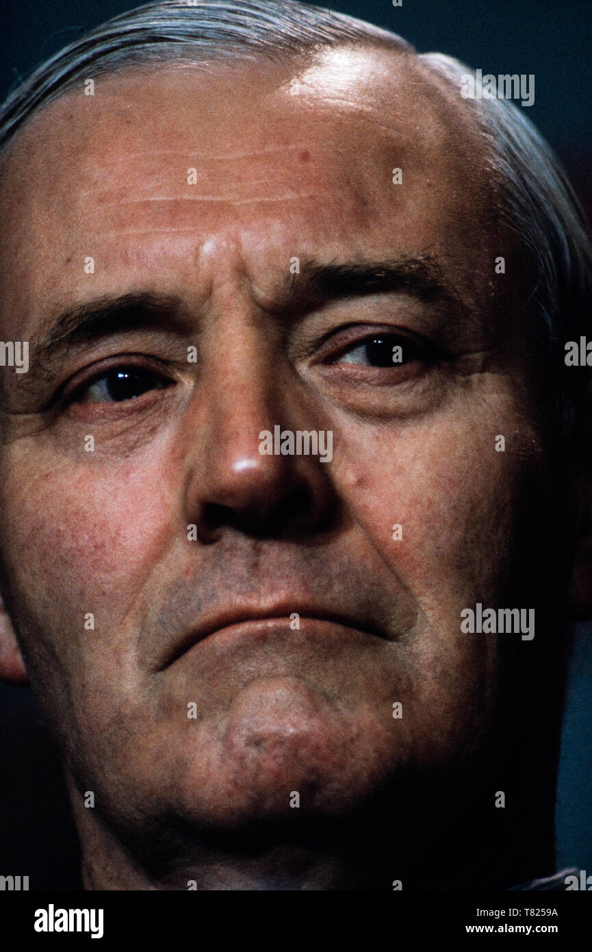 Tony Benn at Labour Party Conference, Bournmouth in October 1985 ...